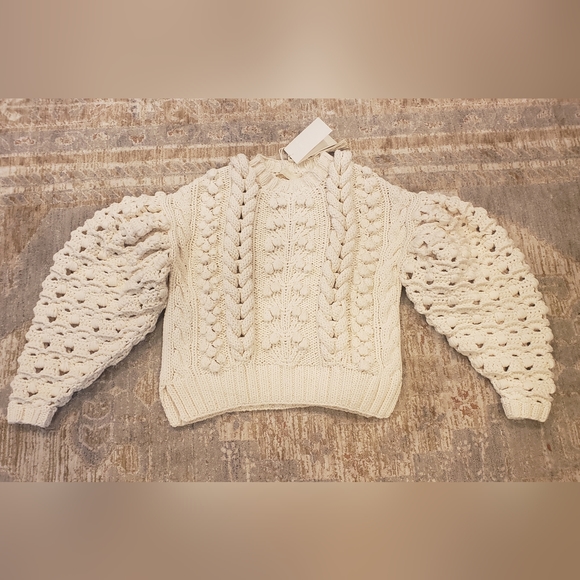 Ulla Johnson | Sweaters | Ulla Johnson Colette Puff Sleeve Chunky Knit ...